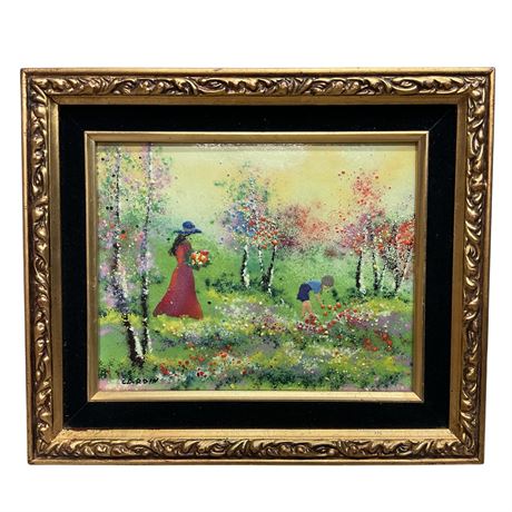 BuyOrBidOnIt - Louis Cardin Signed Original Impressionistic Enamel on ...