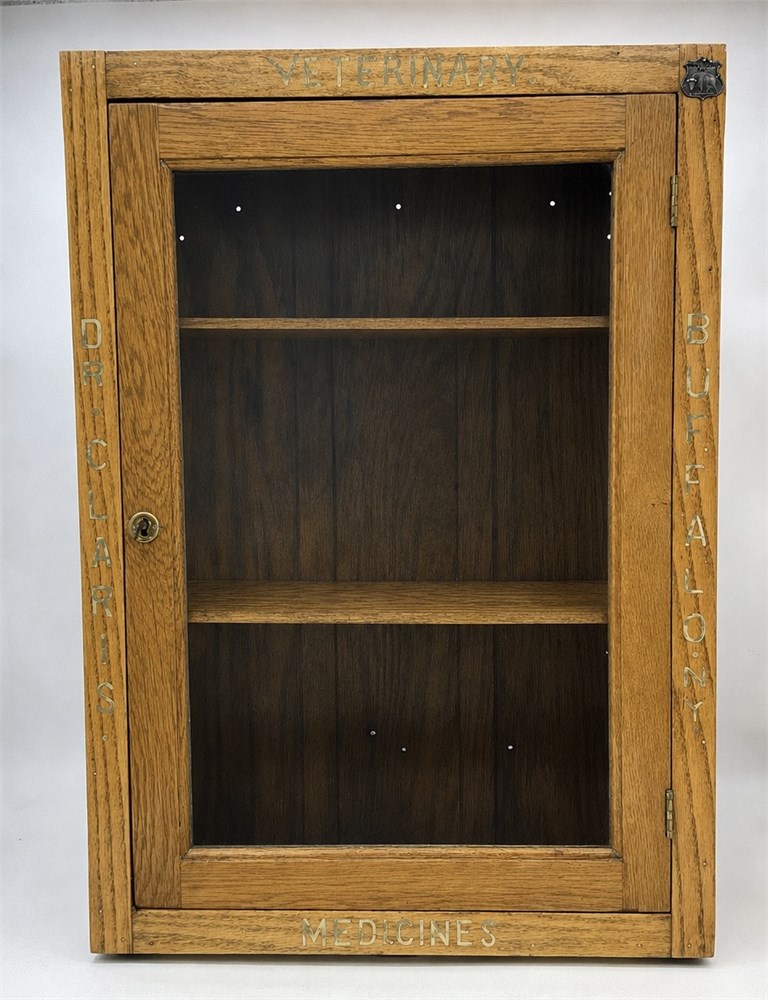 BuyOrBidOnIt - Antique Oak Locking Display Cabinet | Circa 1900 | Dr ...
