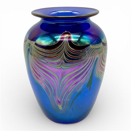 BuyOrBidOnIt - 1997 Marc S. Boutte Signed Iridescent Pulled Feather ...