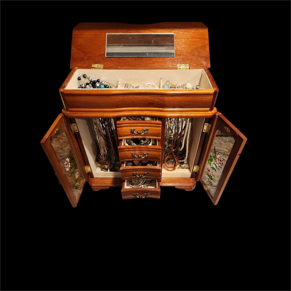 BuyOrBidOnIt - Vintage Jewelry Box Full of Jewelry #2